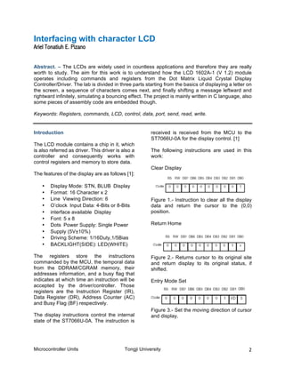 Interfacing with LCD | PDF | Operating Systems | Computer Software and Applications