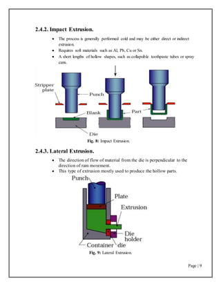 Analysis of Extrusion Metal Forming Defects | DOCX