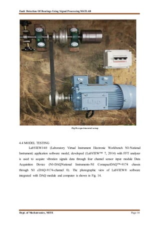 Report on Fault Diagnosis of Ball Bearing System | DOCX