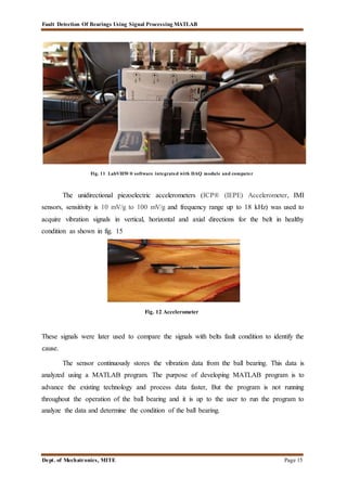 Report on Fault Diagnosis of Ball Bearing System | DOCX