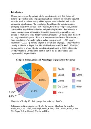 Report on Liberia Population Patter n | DOCX