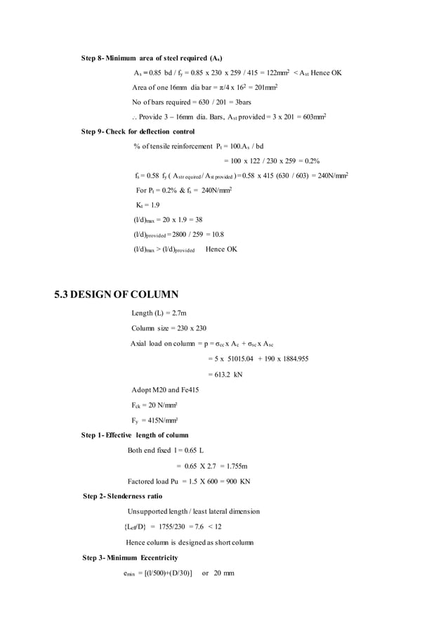 STRUCTURE DESIGN REPORT | DOCX