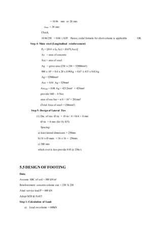 STRUCTURE DESIGN REPORT | DOCX