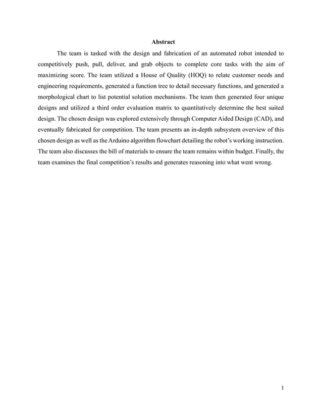 ME2110 - FinalReport | PDF