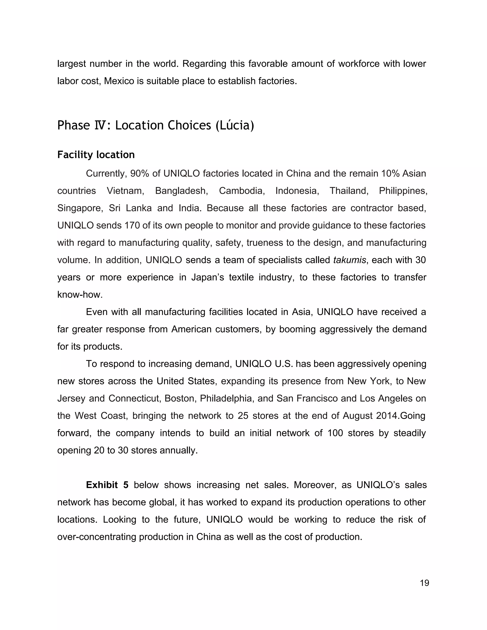 Supply Chain Network of Fast Retailing Co.(UNIQLO) | PDF