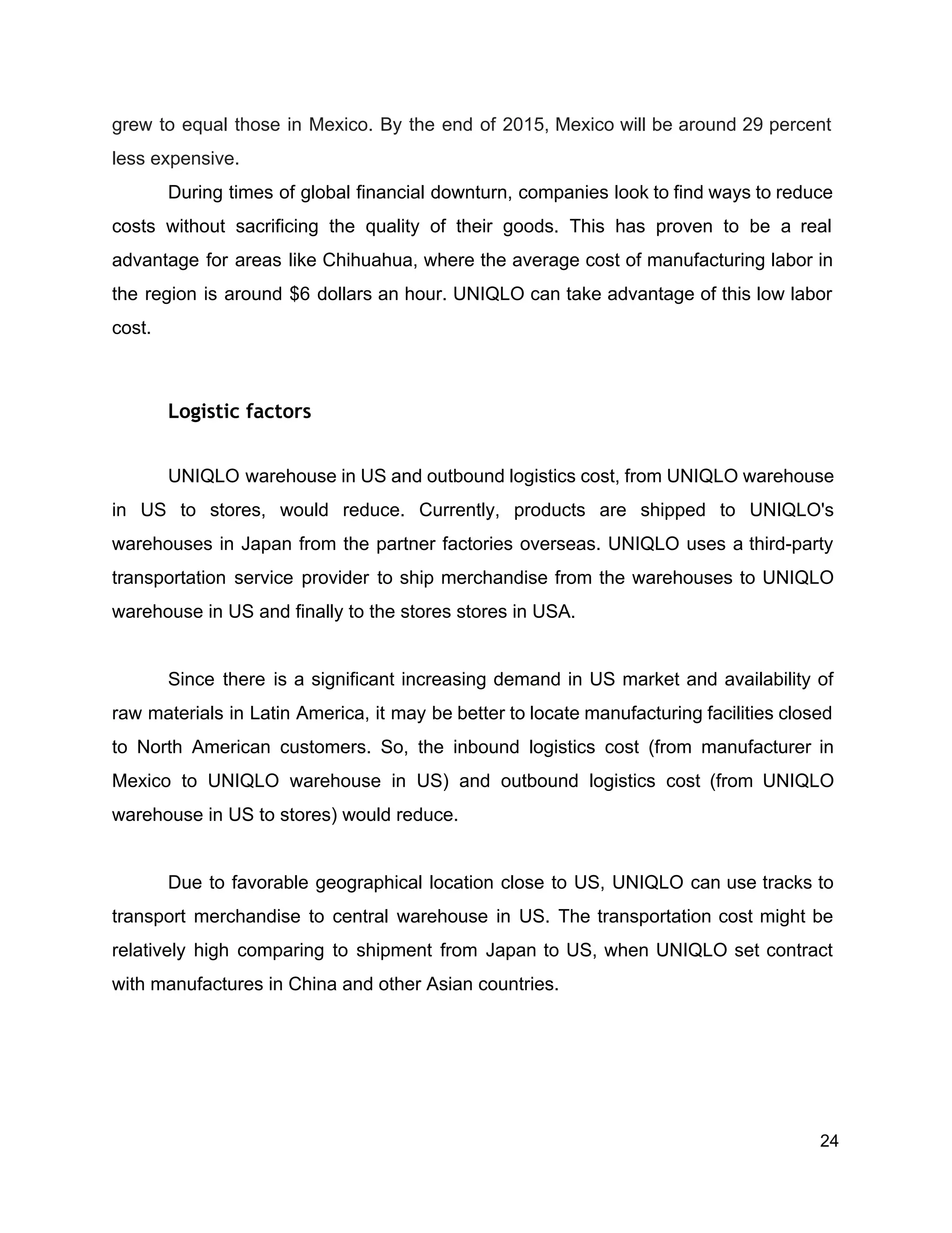 Supply Chain Network of Fast Retailing Co.(UNIQLO) | PDF