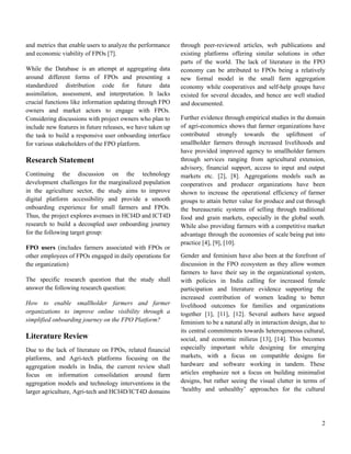 Farmer Producer Organizations (FPO) Platform | PDF