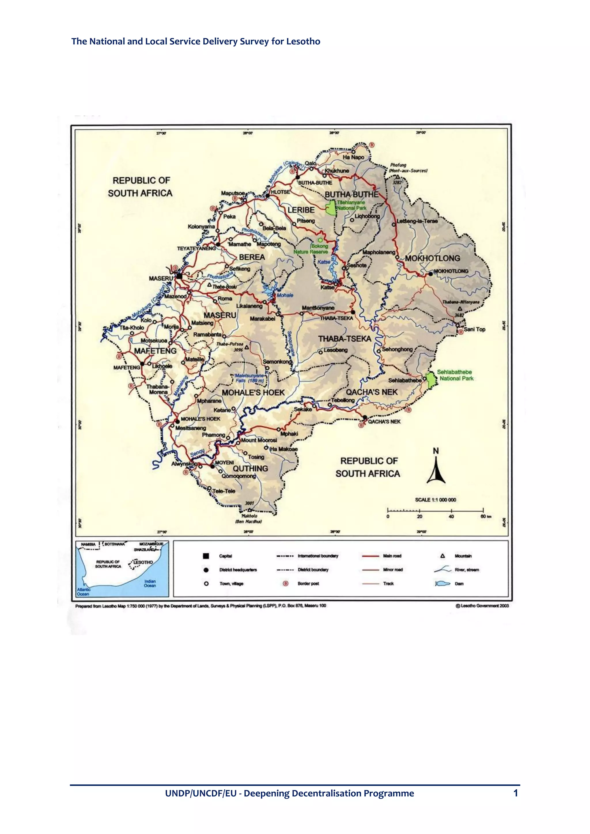 Final report National Local service delivery survey | PDF