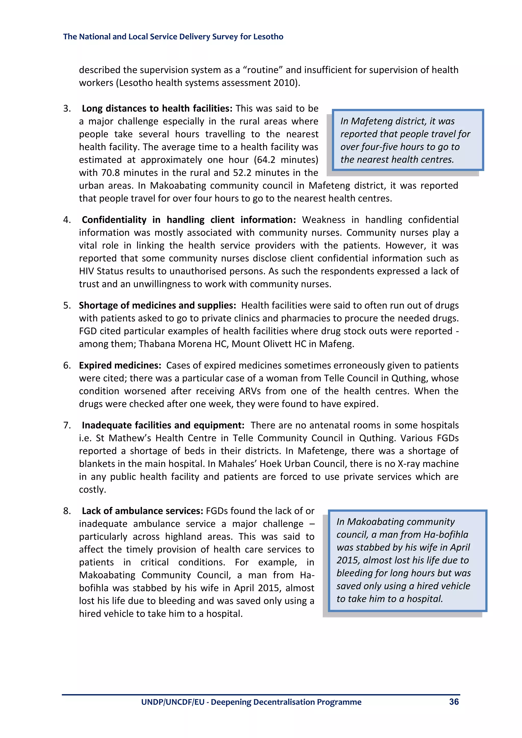 Final report National Local service delivery survey | PDF