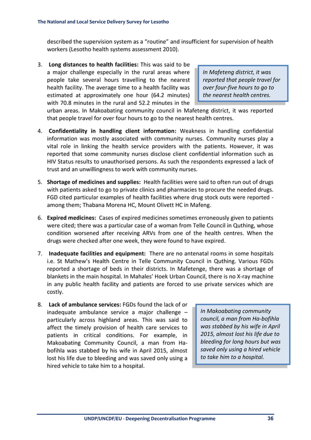 Final report National Local service delivery survey | PDF