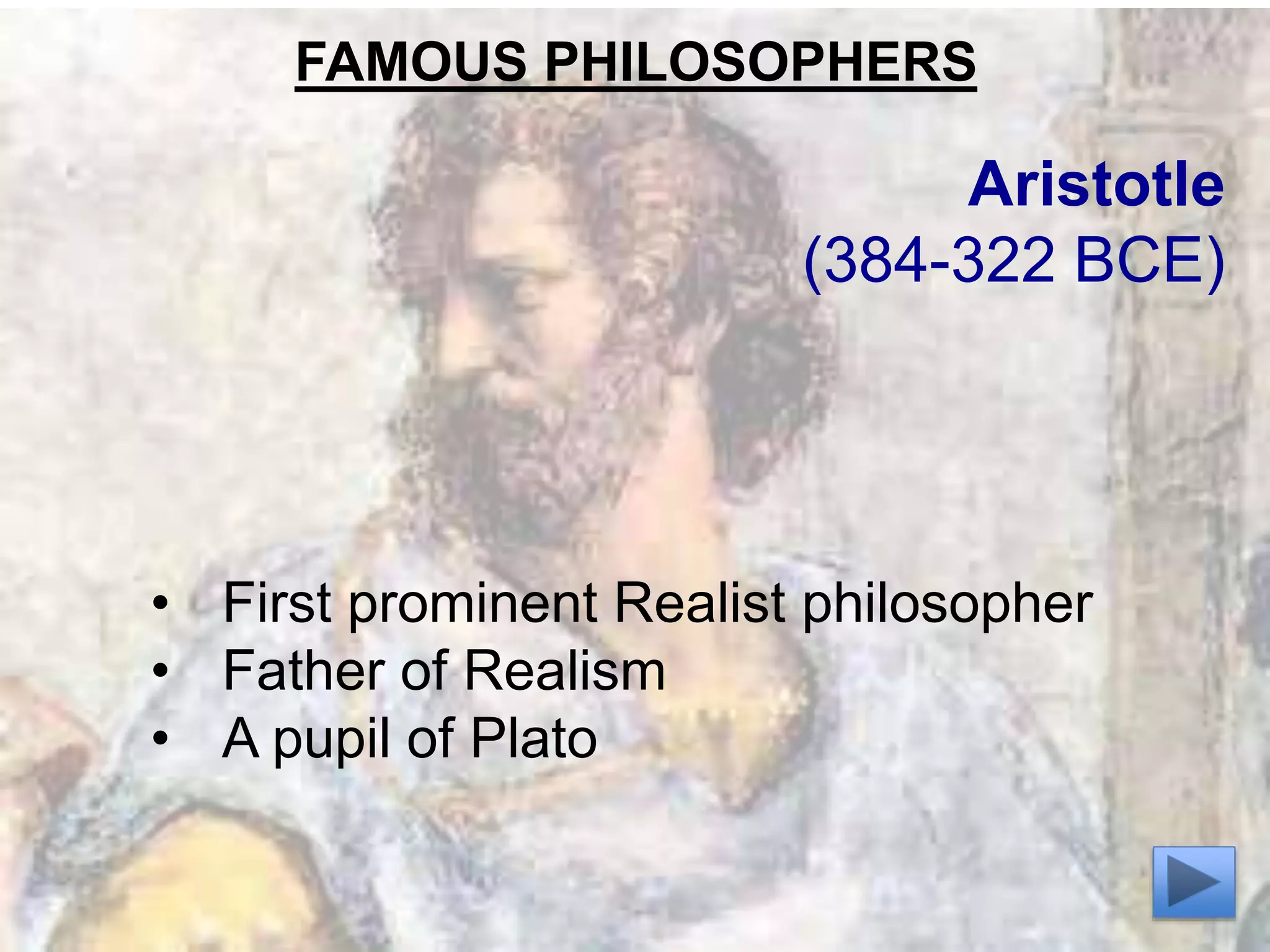 Philosophy of Realism in Education | PPTX