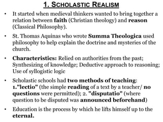 Philosophy of Realism in Education | PPTX