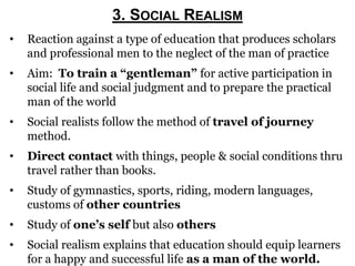 Philosophy of Realism in Education | PPTX