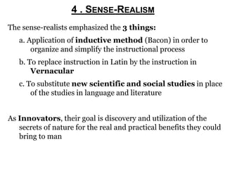 Philosophy of Realism in Education | PPTX