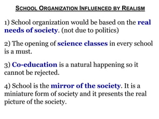 Philosophy of Realism in Education | PPTX