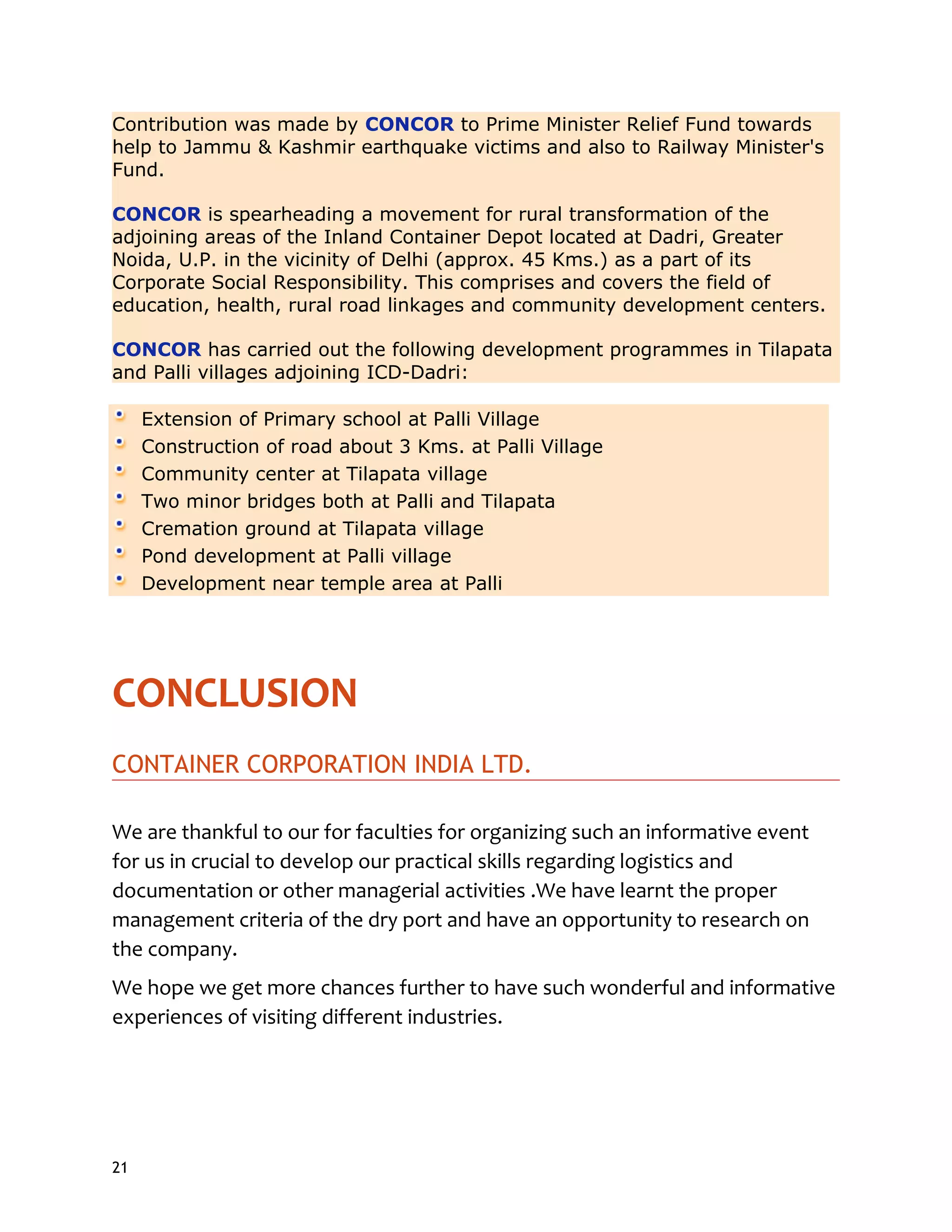A sample on industrial visit report for MBA students by Bilal Khan | DOC