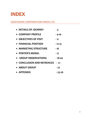 A sample on industrial visit report for MBA students by Bilal Khan | DOC