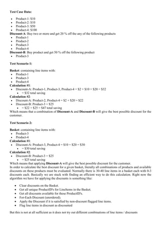 E-commerce: Algorithm for Calculating Discount | PDF