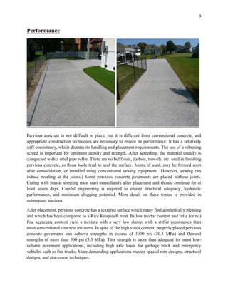 PERVIOUS CONCRETE REPORT by DEEPAK TIWARI | PDF