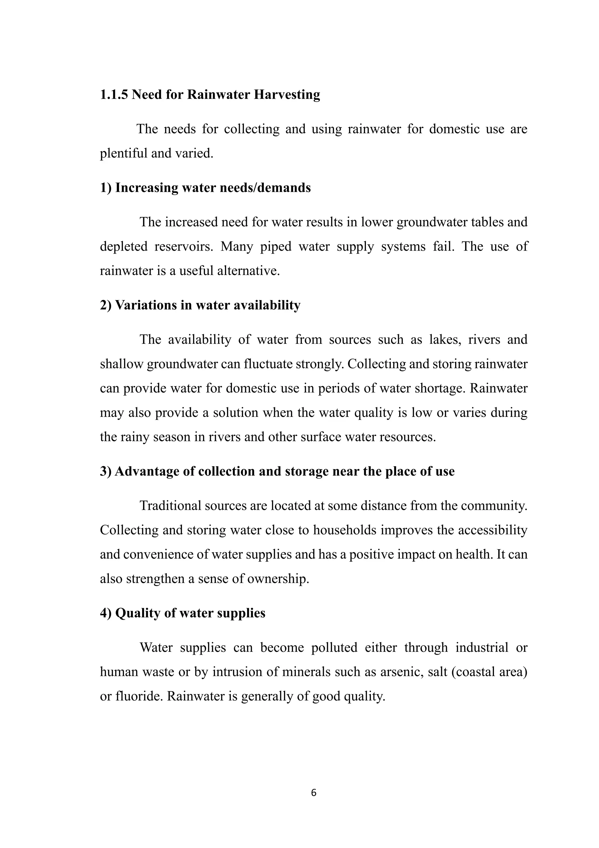 Rain water harvesting system project presentation | PDF