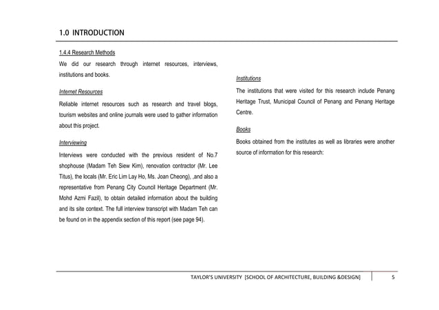 PENANG SHOPHOUSES - ( LORONG IKAN LOT 3,5,7) | PDF