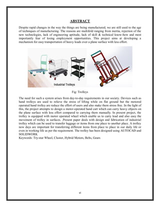 Design and fabrication of Automatic Trolley | PDF