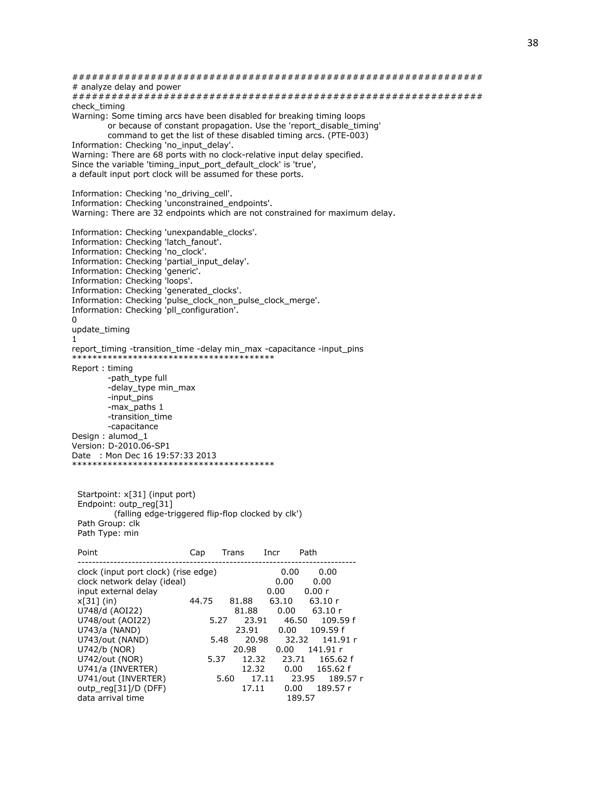 VLSI Design Final Project - 32 bit ALU | PDF