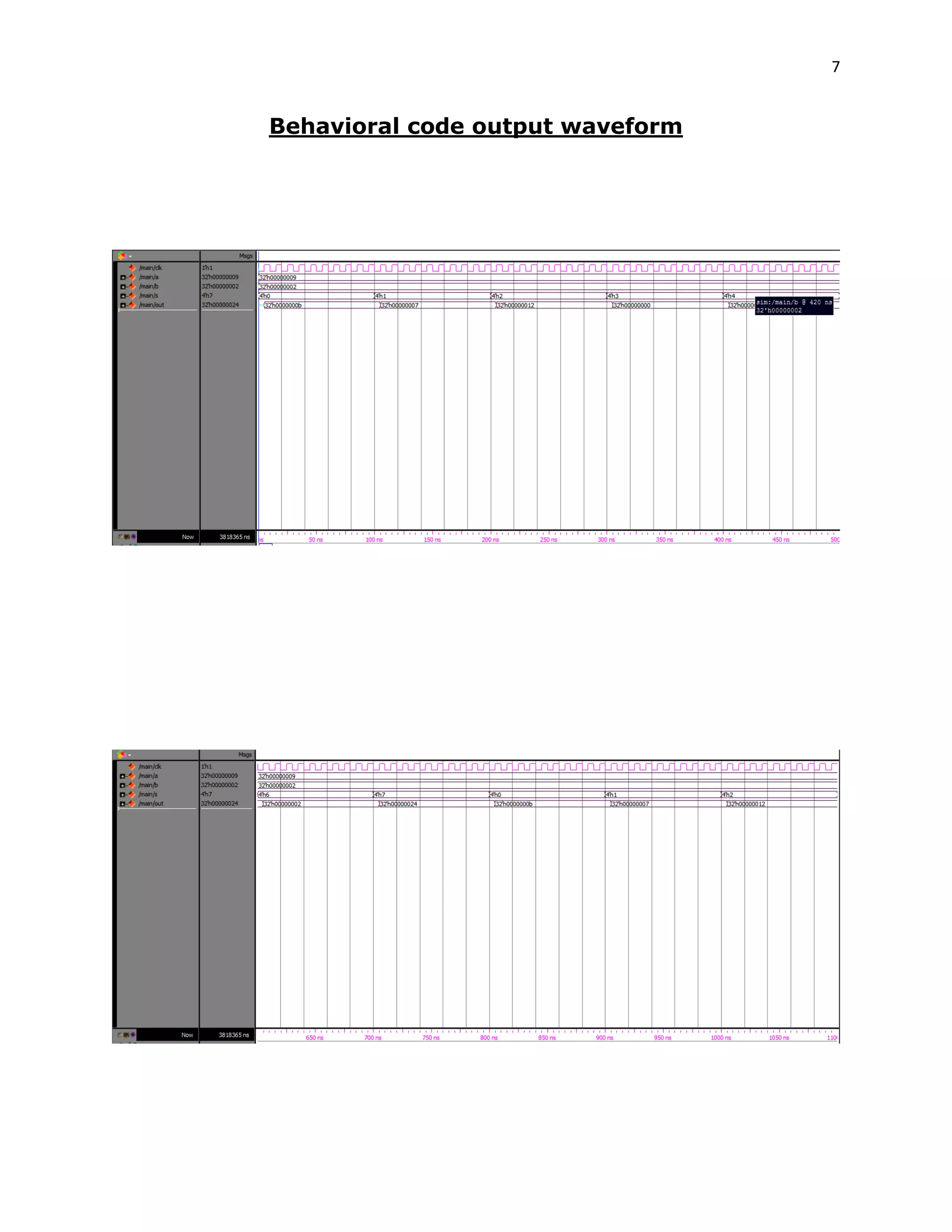 Vlsi Design Final Project 32 Bit Alu Pdf Programming Languages Computing