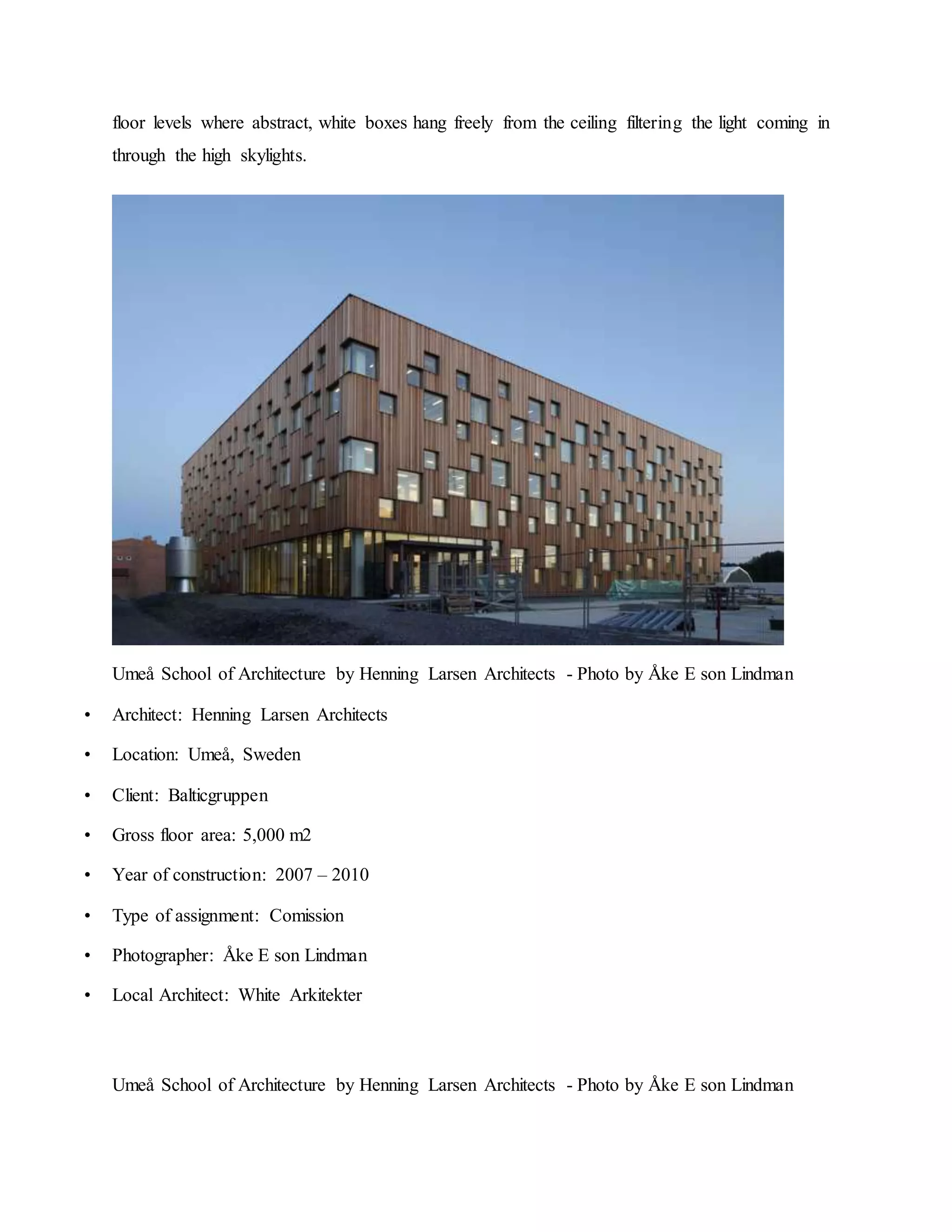 school of architecture case study | DOCX