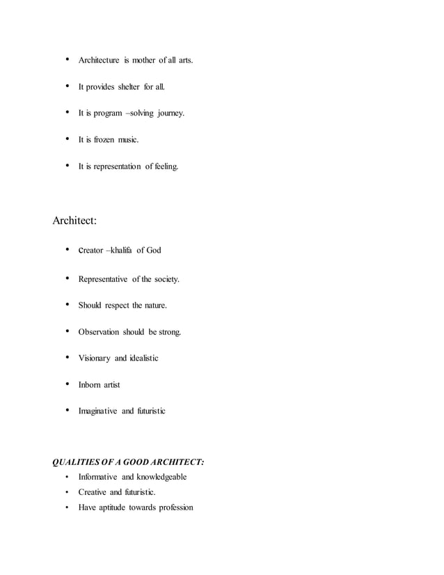 school of architecture case study | DOCX | Professional School ...