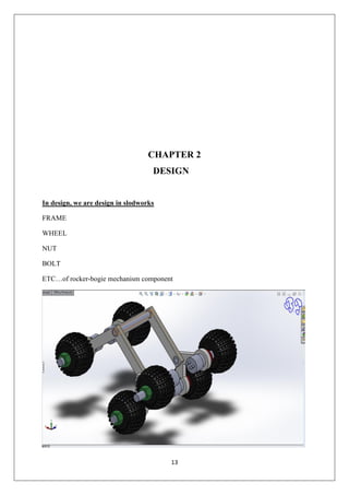 Rocker bogie mechanism (mars rover) final year mini project final ...