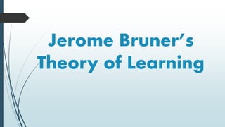 Jerome Bruner Theory of Education | PPTX