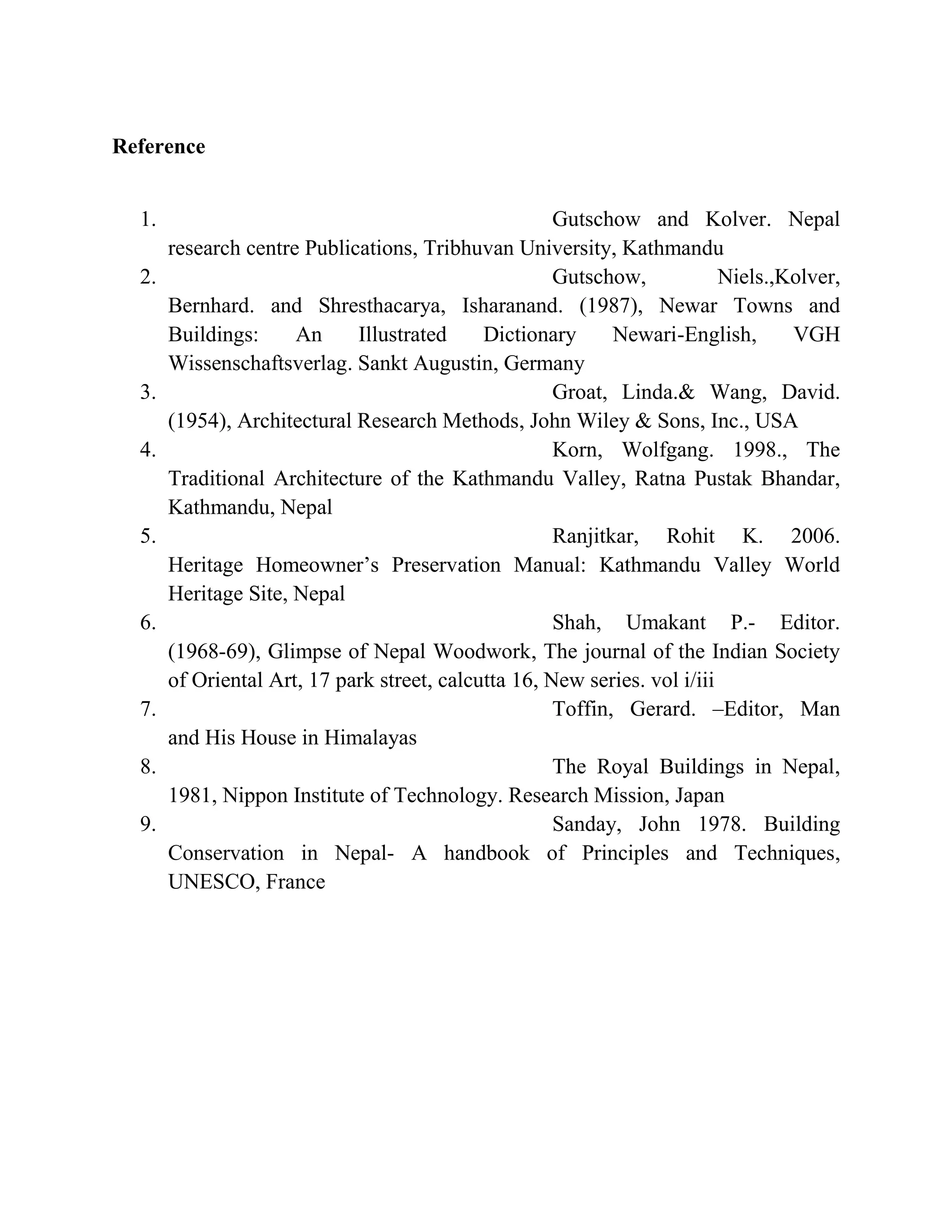 Documentation on "Traditional residential dwelling" | PDF