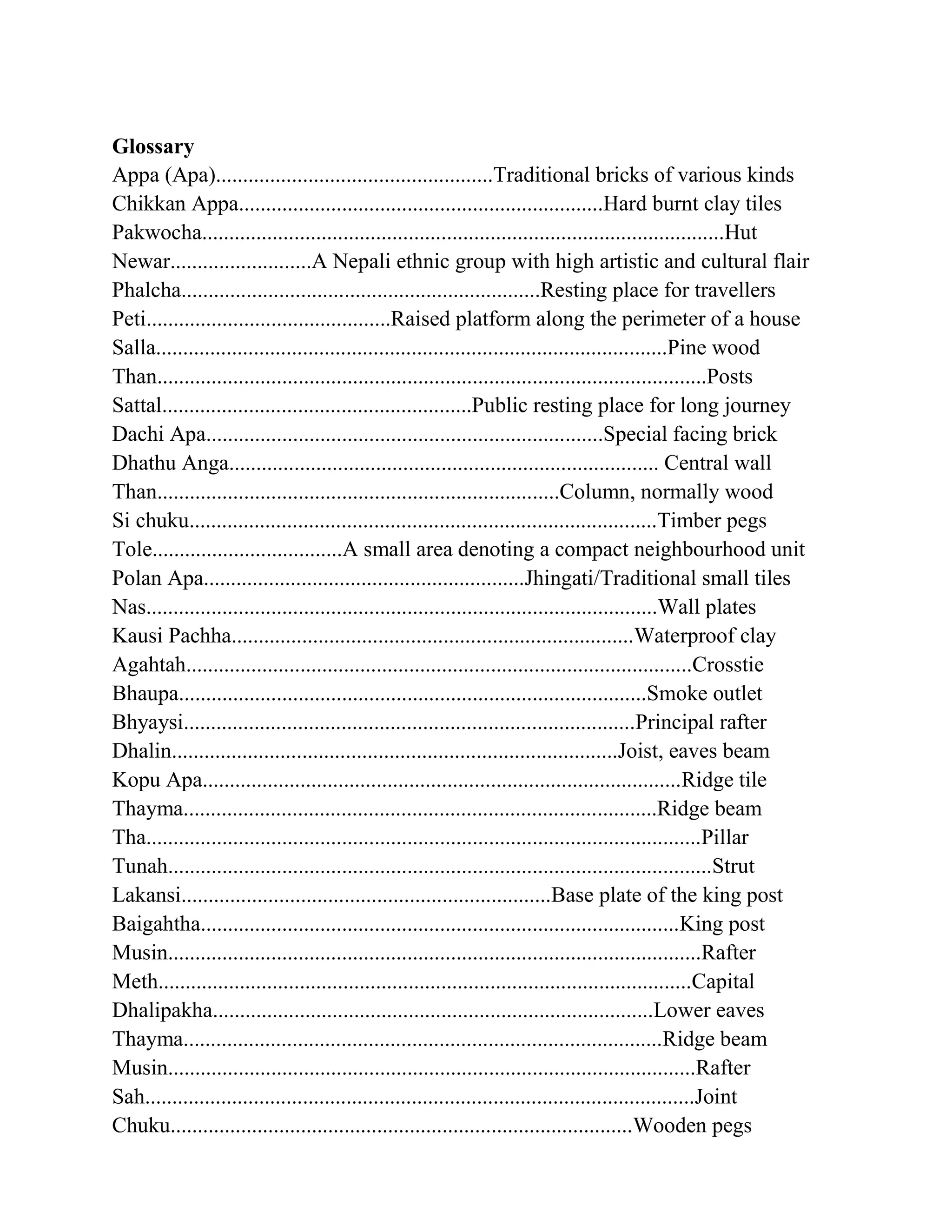Documentation on "Traditional residential dwelling" | PDF