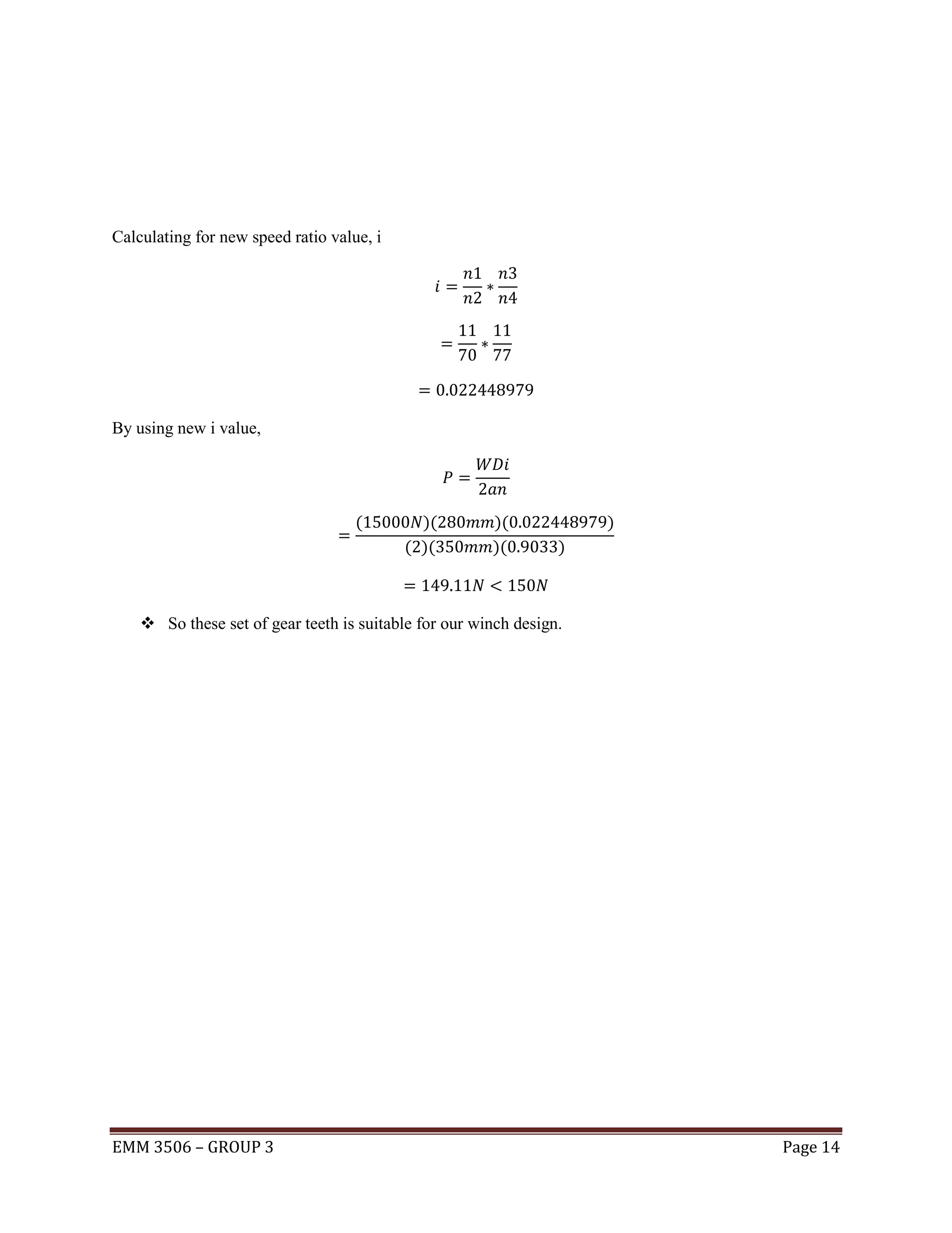 introduction, drawing, calculation for winch design | PDF