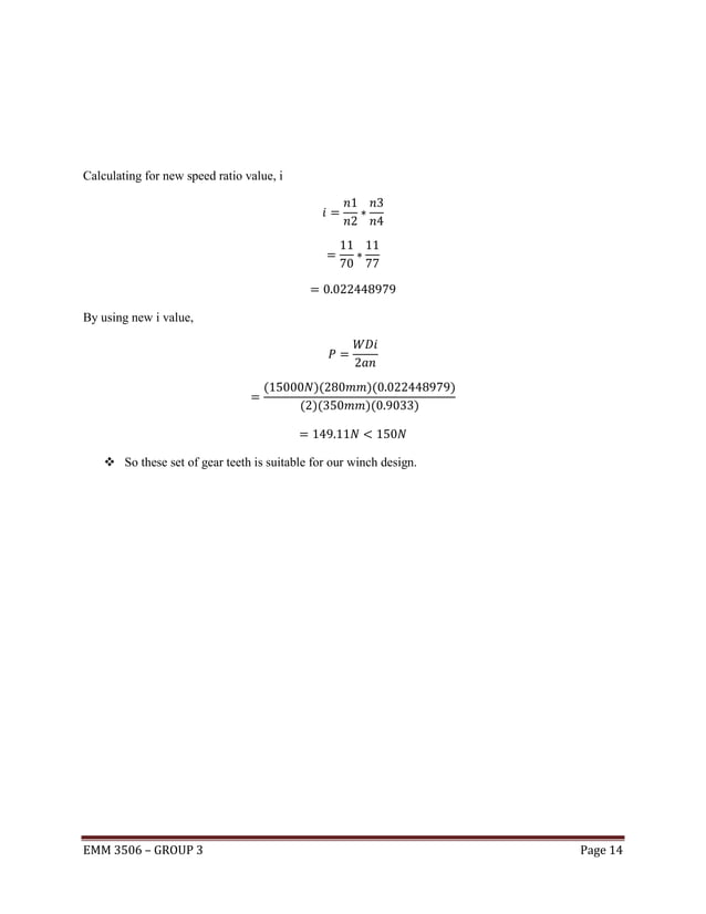 introduction, drawing, calculation for winch design | PDF | Musical ...