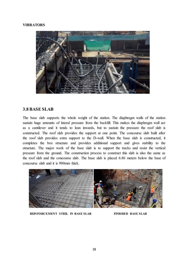 DMRC REPORT ON UNDERGROUND CONSTRUCTION | DOCX