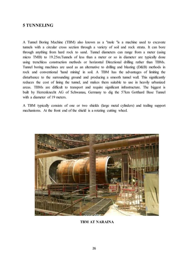 DMRC REPORT ON UNDERGROUND CONSTRUCTION | DOCX