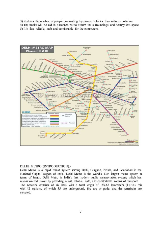 DMRC REPORT ON UNDERGROUND CONSTRUCTION | DOCX
