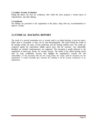 Final report ethical hacking | DOCX