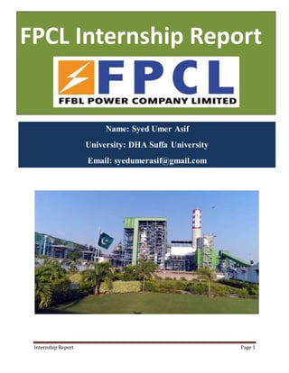 FPCL power plant report (MECHANICAL) | DOCX