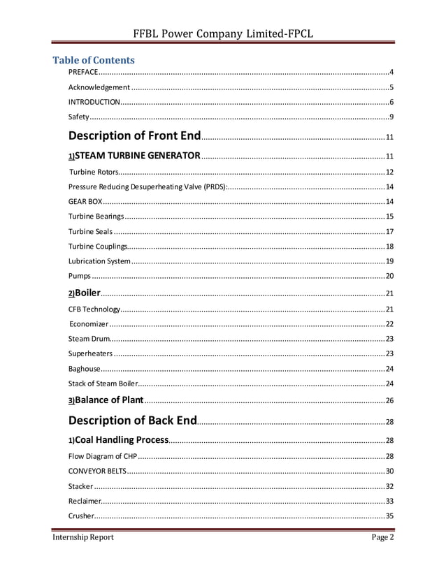 FPCL power plant report (MECHANICAL) | DOCX | Power and Energy Industry ...