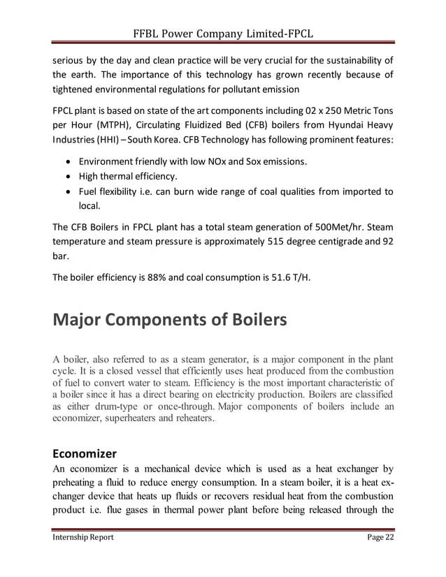 FPCL power plant report (MECHANICAL) | DOCX | Power and Energy Industry ...