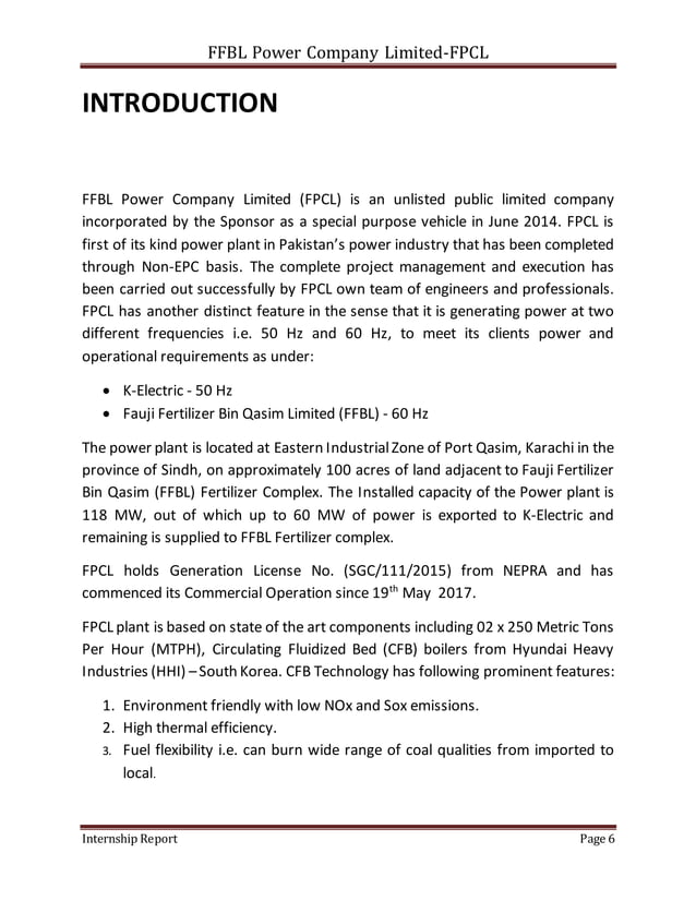 FPCL power plant report (MECHANICAL) | DOCX | Power and Energy Industry ...