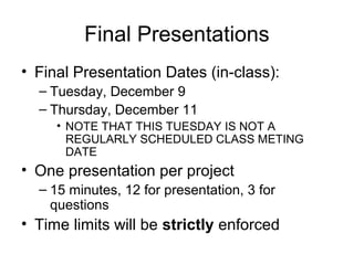 Final reportguidelines | PPT