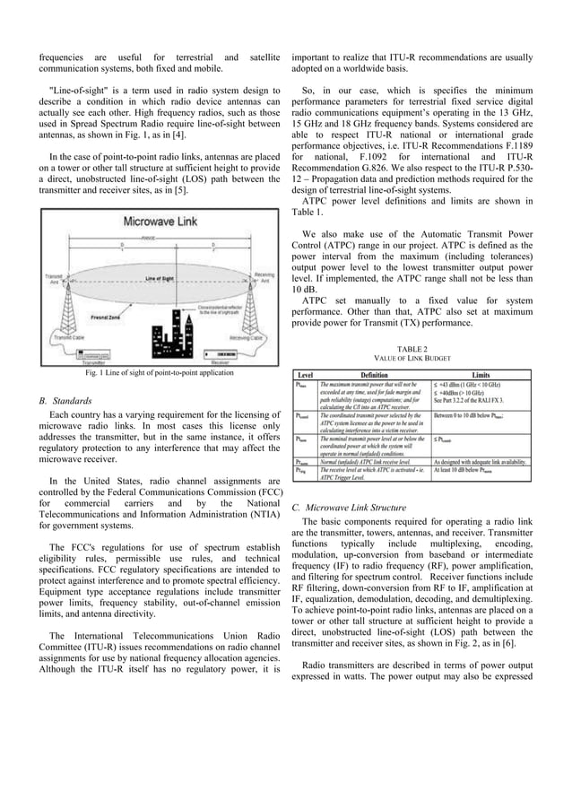Terrestrial Microwave Link Design | PDF