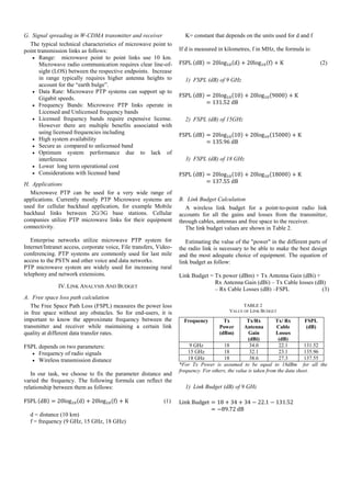 Terrestrial Microwave Link Design | PDF