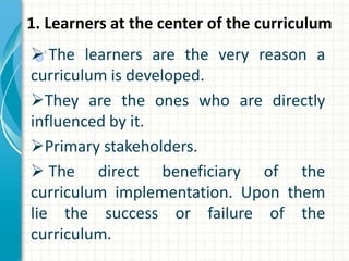 Implementing the curriculum (Role of Stakeholders & Technology in ...