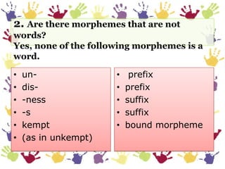 Morpheme Psychology