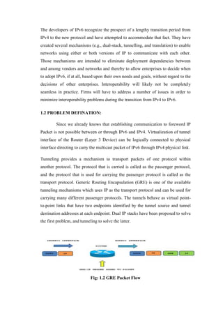 interoperatbility between IPv4 and IPv6 | DOCX | Computer Networking | Computing